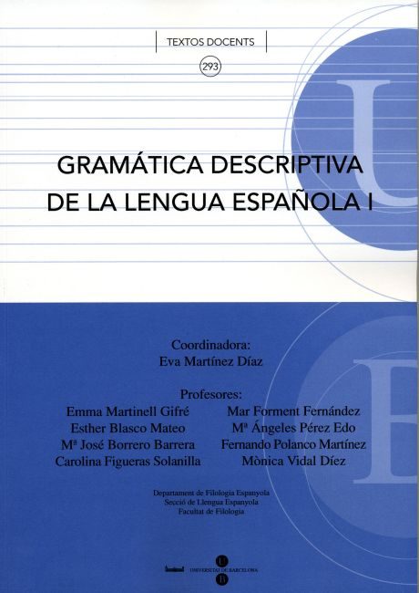 GRAMATICA DESCRIPTIVA DE LA LENGUA ESPAÑOLA I | VV.AA. | Comprar libro ...