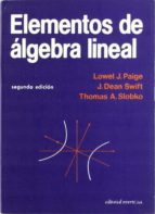 ELEMENTOS DE ALGEBRA LINEAL | | REVERTE | Casa del Libro Colombia