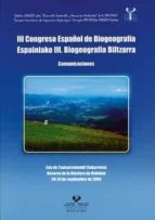 III CONGRESO ESPA?OL DE BIOGEOGRAFIA. CO | | UNIV.PAIS VASCO | Casa del Libro